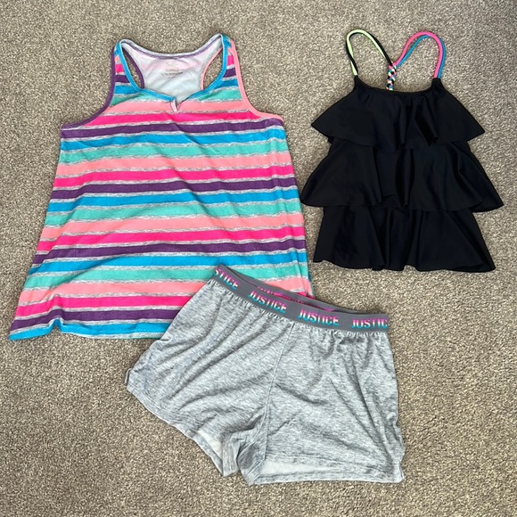 Justice | Other | Justice Bundlecute Summer Pj Set And Black Layered ...